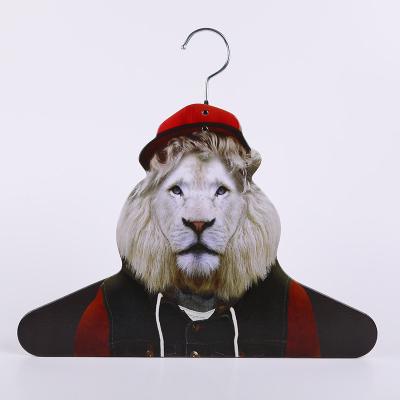 China Animal Design Paper Cardboard Hangers With Metal Hook For Garment Display for sale