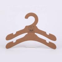 China Biodegradable Paper Baby Hangers Children Garment Cardboard Hanger Custom Design for sale