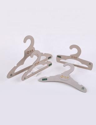 China Recycled Kids Clothing Paper Hanger Cardboard Baby Clothing Hangers Custom Printing for sale