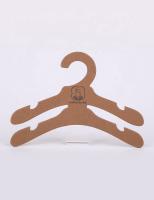 China Recycled Kids Clothing Paper Hanger Cardboard Baby Clothing Hangers Custom Printing for sale