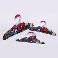 China OEM Recycle Cartoon Item Paper Hangers Spider Man Style Kids Clothes Hangers for sale