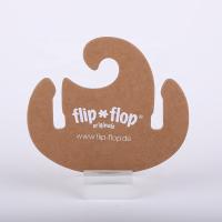 China Recycled Kraft Cardboard Shoes Hangers For Sandals And Slippers Custom Colors for sale