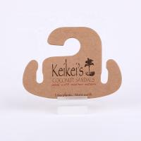 China Anti Slip Cardboard Shoes Hangers 2.5mm 3.5mm Thickness Kraft Chipboard Hook for sale
