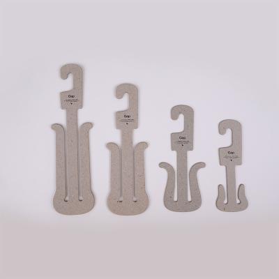 China Recycled Paper Custom Cardboard Hangers 10cm Width For Slippers And Shoes for sale