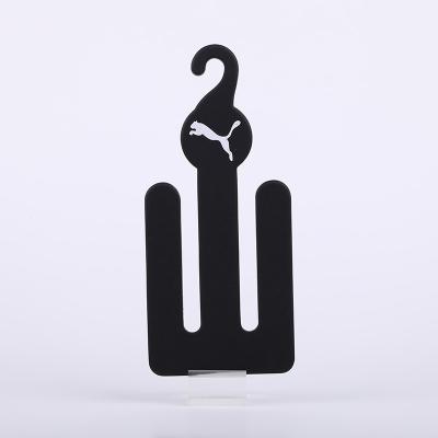 China Custom Size Cardboard Shoes Hangers FSC Approval Sportswear Hangers Free Samples for sale