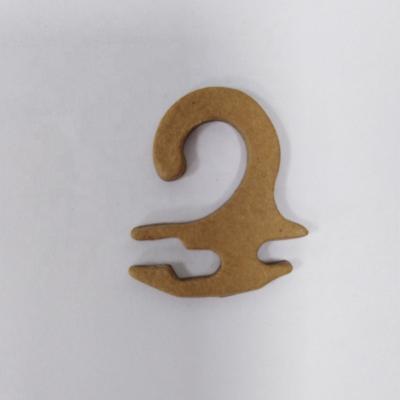 China Multifunctional Natural Color Socks Paper Hanger Cardboard J Hook For Display for sale