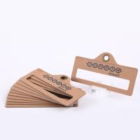 China Recycled Paper Fabric Sample Hanger Customizable Logo Textile Display Hanger for sale