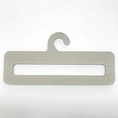 China Customized Color Kraft Cardboard Hanger Non Slip For Fabric Sample Display for sale