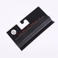 China Black Recycled Paper Carboard Hanger For Textile Display With Printing Logo for sale