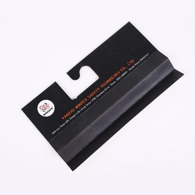 China Black Recycled Paper Carboard Hanger For Textile Display With Printing Logo for sale