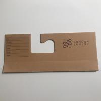 China FSC 100% Recycled Paper Hanger Customized Size For Textile Fabric Display for sale
