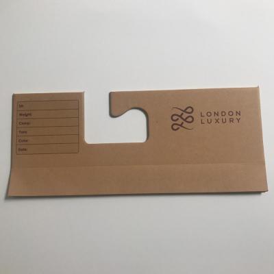 China FSC 100% Recycled Paper Hanger Customized Size For Textile Fabric Display for sale