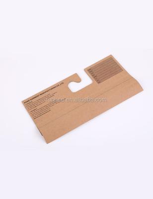 China Eco Friendly Paper Fabric Sample Hanger Customized Color Cardboard Hanger For Fabric for sale
