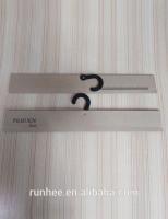 China Eco Friendly Paper Fabric Sample Hanger Customized Color Cardboard Hanger For Fabric for sale