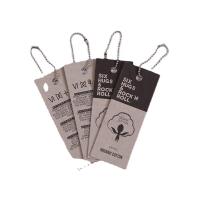 China Custom Size Recycled Paper Hang Tags CMYK Printing For Garment Display for sale