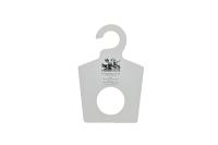 China Customized Recycled Paper Baby Hangers Cardboard Scarf Hanger Two Layers For Store for sale