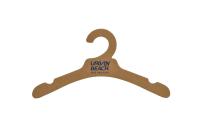 China Custom Color Cardboard Clothes Hanger 35Cm Size Paper Hanger For Garment Usage for sale