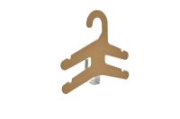 China 3 Layers Cardboard Clothes Hanger FSC Certified Cardboard Hangers For Adult Clothes for sale