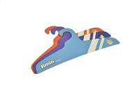 China 100% Recycled Paper Kraft Hanger Non Slip Clothes Cardboard Hanger Custom Logo for sale