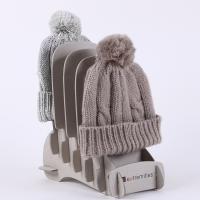 China Free Standing Recycle Unit Cardboard Display Stands , Baseball Hat Hook Display Rack for sale