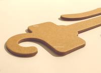 China Sustainable Brown Cardboard Sandal Display Hooks | Custom Printed Footwear Hangers for sale