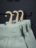 China Small Kraft Paper Sock Display Hooks | Eco-Friendly Retail Hanging Tabs for sale