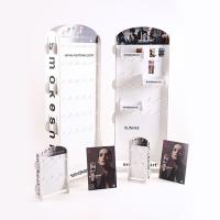 China Custom Printed Cardboard Retail Display Stand with Hooks | FSC POP Rack for sale