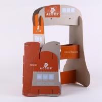 China Custom Printed Cardboard PDQ Display Box | 2-Tier Countertop Retail Stand for sale