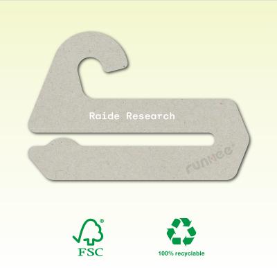 China FSC Certified 3.5mm Tube Paper Sock Hooks OEM Custom Logo 100% Recyclable Plastic-Free Retail Display Wholesale | Runhee for sale