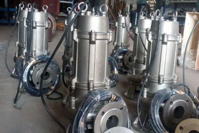 China 100HP WQ Stainless Steel Submersible Sewage Pump 1300m3/H 12m Head for sale