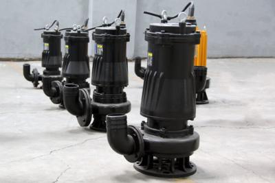 China Black Non Clog Sewage Submersible Pump 140m3/H Flow 7.5kW WQB140-7-7.5 for sale