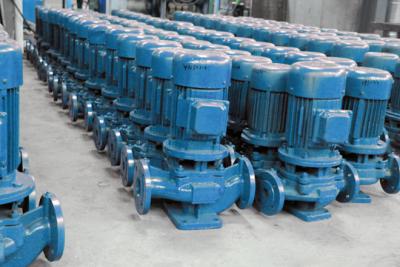 China ISG Series Vertical Pipeline Centrifugal Pump 3.7m3/H 20m Lift Single Stage Water Pump for sale
