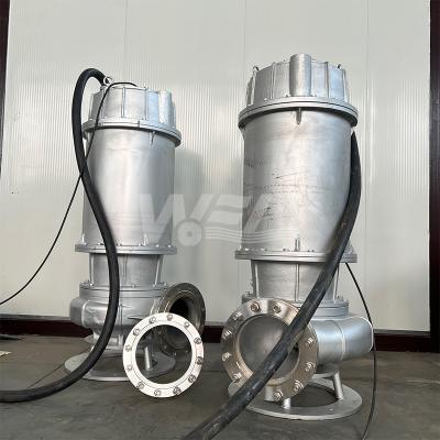 China Industrial Stainless Steel Submersible Sewage Pump 10-5500 m³/h 0.75-250 kW Anti-Clog for sale