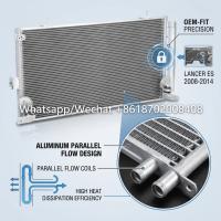 China Auto AC Condenser 635x413x16mm Parallel Flow Aluminum for Mitsubishi Lancer ES 2008-2014 for sale