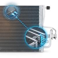 China Audi A4 A6 Q5 AC Condenser OEM 4F0260403P Aluminum Standard Size 1 Year Warranty for sale