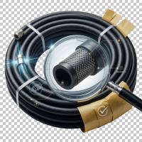 China 5/8 Inch 16mm ID 23mm OD Nylon Barrier Automotive AC Discharge Hose Assembly with Aluminum Crimp Fittings for sale