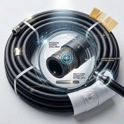 China Barrier Automotive AC Hose Assembly R134a Nylon Inner Tube 3000 PSI Burst 13mm ID for sale