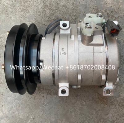 China 10S15C Auto AC Compressor for Komatsu Excavator 24V 1PK 152mm OEM 447220-4052 for sale