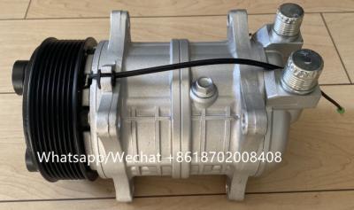 China TM16 12V Bus AC Compressor with 8PK Multi-Groove Clutch - Standard Size OEM Replacement for sale