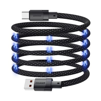 China ESSAGER ES-X53 Series 100W USB A to USB C Magnetic Data Cable 1m with 480Mbps Transfer Speed for sale