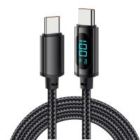 China Essager LED Digital Display Fast Charging Cable 27W 100W with 1M 2M Length Options for Mobile Phones for sale