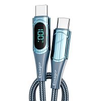 China ESSAGER Digital Display USB-C to USB-C Charging Cable 100W 5A with Real-Time Power Monitoring and Data Transfer for sale