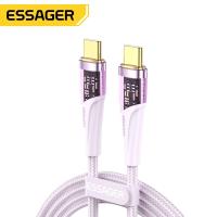 China Essager Amber USB-C to USB-C 100W 5A Fast Charging Cable with 480Mbps Data Transfer for sale