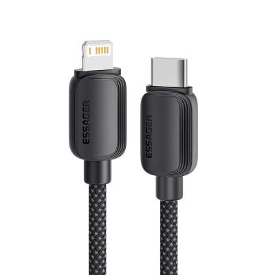 China ESSAGER ES-X46 USB-C to Lightning Cable 100W Fast Charging 480Mbps Data Transfer 1m 2m Length for sale
