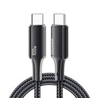 China ESSAGER ES-X45 USB-C to USB-C Fast Charging Cable 100W 5A with 480Mbps Data Transfer in 1m 2m 3m Lengths for sale