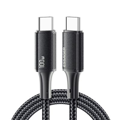 China ESSAGER ES-X45 USB-C to USB-C Fast Charging Cable 100W 5A with 480Mbps Data Transfer in 1m 2m 3m Lengths for sale