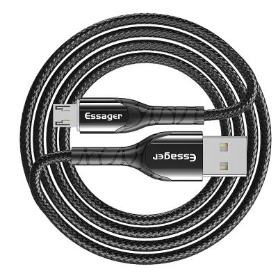 China Essager LED Fast Micro Data Cable 3A Charging with Data Transfer in 0.5M 1M 2M 3M Lengths for sale