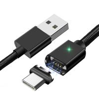 China Essager Magic Power Type-C Magnetic Cable 3A Fast Charging 1M 2M Length with Data Transfer for sale