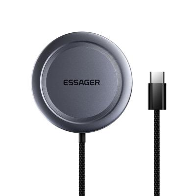 China ESSAGER ES-WC11 QI2 Wireless Charger 15W Fast Charging with USB-C Port for Phones and Smartwatches for sale