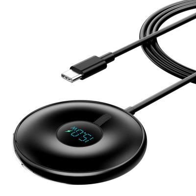 China ESSAGER ES-WC10 15W Magnetic Wireless Charger with Digital Display - 12.6cm Compact Design for sale